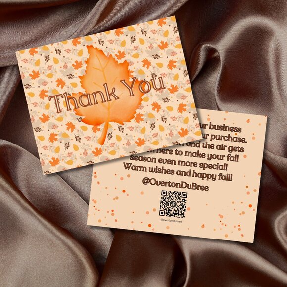 OvertonDuBree | Design | A Leafy Fall Personalized To You Thank You ...